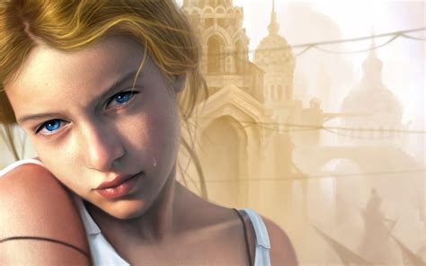 Обои девушка с голубыми глазами Hd 2560 × 1600