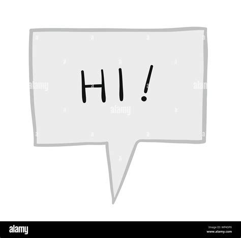 Illustration Bubble Word Hello In Cut Out Stock Images And Pictures Alamy