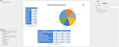 How To Hide And Unhide Items Displayr Help