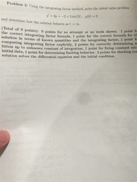 Integrating Factor Method