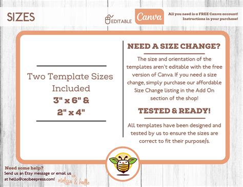 Fully Editable Box Label Template Fun Box Label Template Box Label Sticker Template Editable