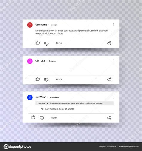 Youtube Comments Template
