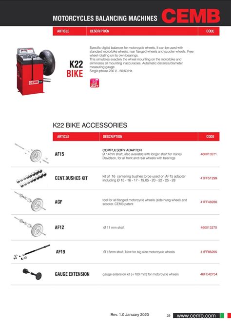 Cemb K22 휠바란서 브라이트 바이크 장비