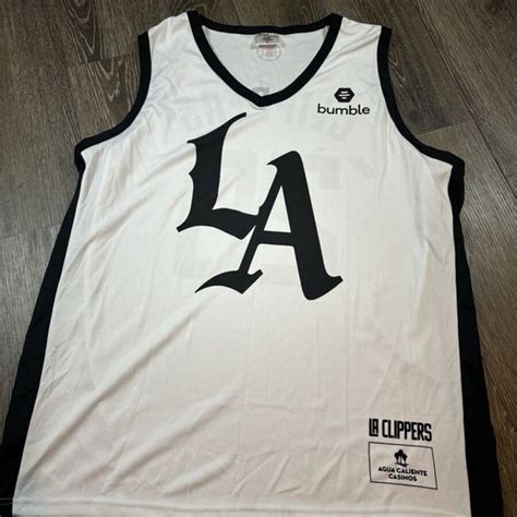 Clippers Tops La Clippers White And Black Jersey Poshmark