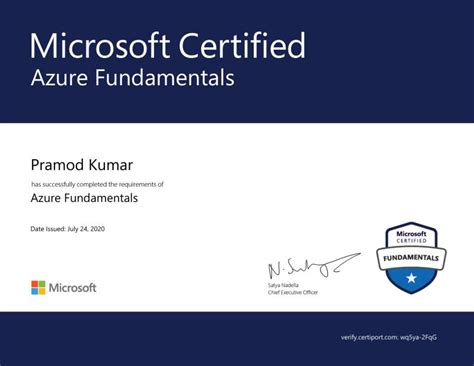 Pramod Kashyap On Linkedin View My Verified Achievement From Microsoft