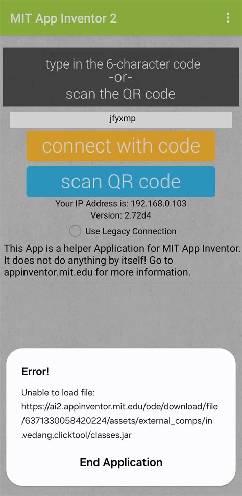 The Companion Is Not Working On These Extension Addition Mit App Inventor Help Mit App