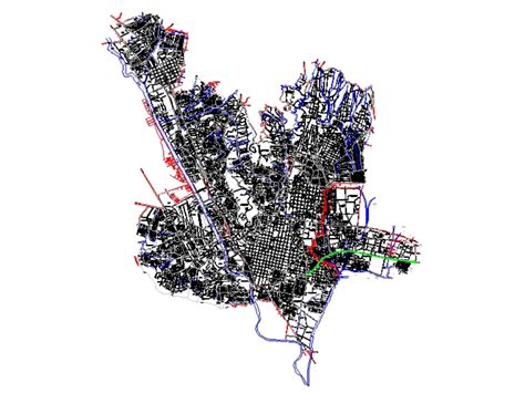 Plano Urbano De Oaxaca De Juárez En Autocad Cad 2 19 Mb Bibliocad