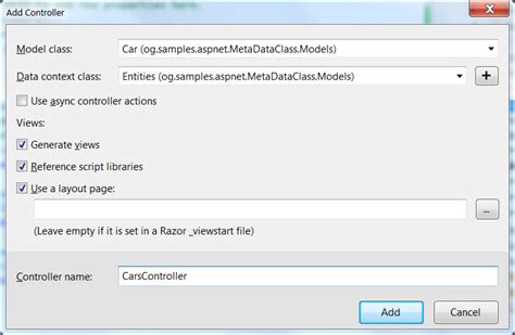 Add Data Annotations To Entity Framework Models With Metadata Or Buddy