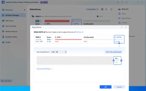 Extend C Partition Using EaseUS Partition Master