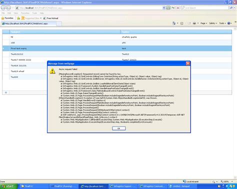 Async Request Failed Message While Trying To Update Cells Of A Webdatagrid Infragistics Forums