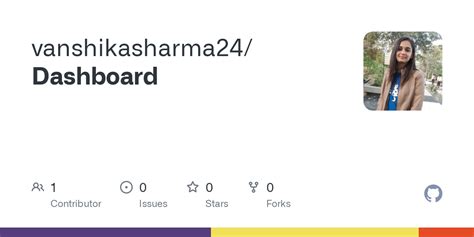 Github Vanshikasharma Dashboard
