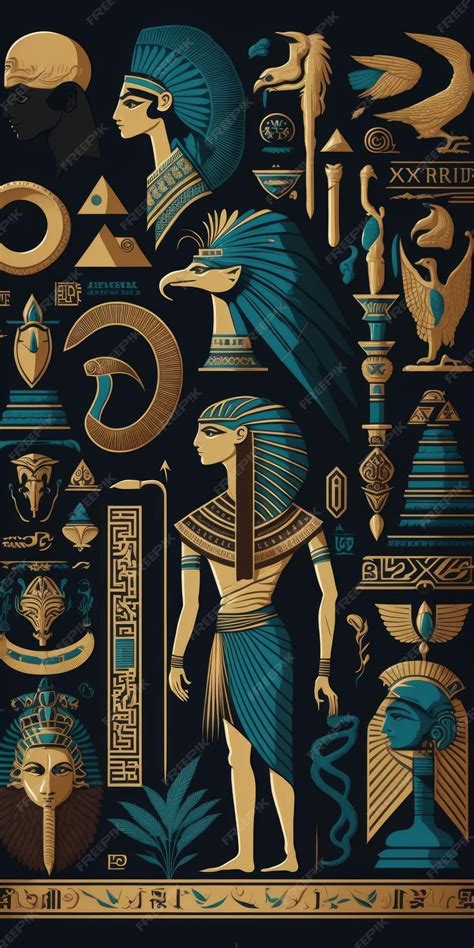 Premium Ai Image Background Of Egyptian Gods And Pharaohs Egyptian