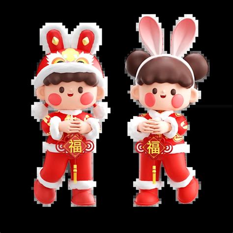 立体福娃中国结 花瓣网