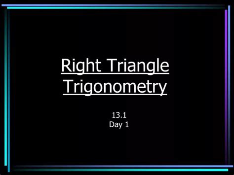 Ppt Right Triangle Trigonometry Powerpoint Presentation Free