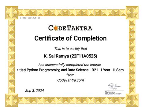 sai ramya on linkedin python datascience continuouslearning codetantra