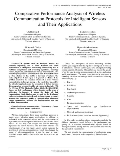 Pdf Comparative Performance Analysis Of Wireless Communication