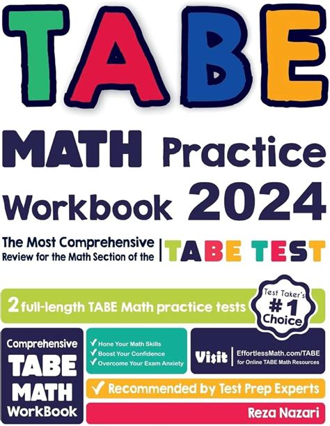 Tabe Math Practice Workbook The Most Comprehensive Review For The Math