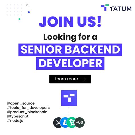 Tatum On Linkedin Tatum Hiring Senior Backend Developer For Blockchain