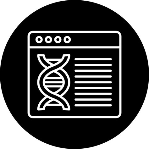 Bioinformatics Vector Icon Style 22554089 Vector Art At Vecteezy