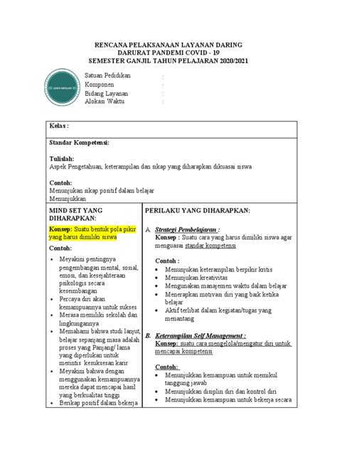 1 Template Rpl Model School Counseling Program And Guidance Curriculum Pdf