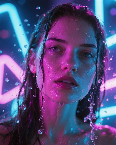 Neon Portrait Photo On Lummi