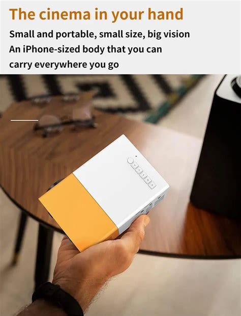 Mini Proyector Yundo Yg300 6000 Lux Y Full Hd 1080p Proyector De Películas Compatible Con Ios