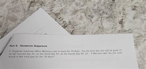 Solved Part C Arithmetic Sequences 3 A Brick Staircase Has