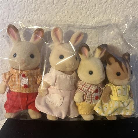 Calico Critters Set Of 4 Includes Authentic Rabbit Depop