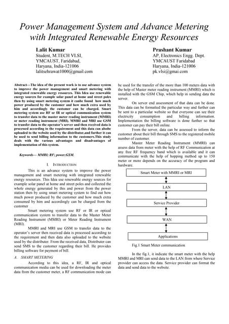 Automated Meter Reading System Ppt