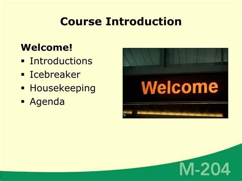 ppt course introduction powerpoint presentation free download id