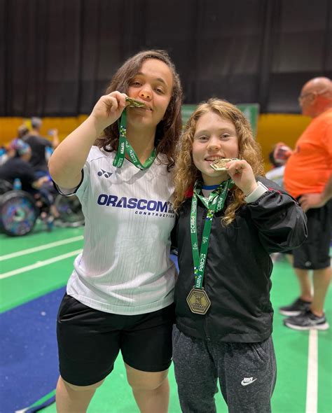 Yasmina Eissa And Jayci Simon Win Gold At Canada Para Badminton