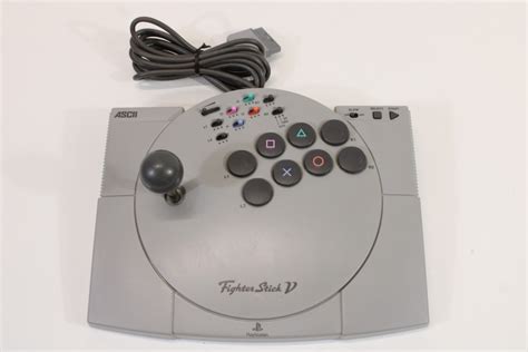 Ascii Fighter Stick V Asc 0501j Arcade Joystick Controller Playstation