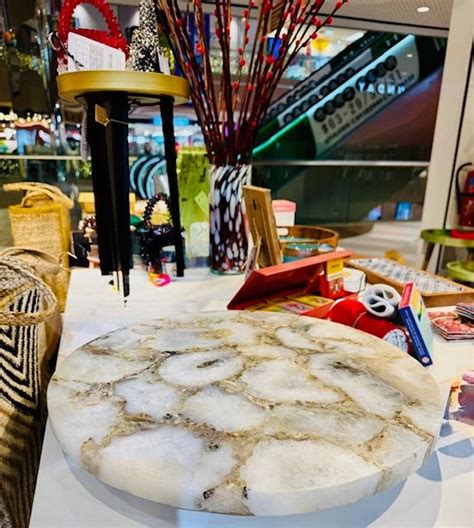 White Agate Lazy Susan