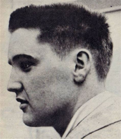 After His Offial Army Haircut In March 1958 At Fort Chaffee Elvis