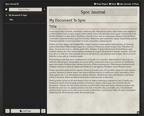 Github Toopickgdoc Journals Foundry Vtt A Foundryvtt Module That Allows To Link A Journal To