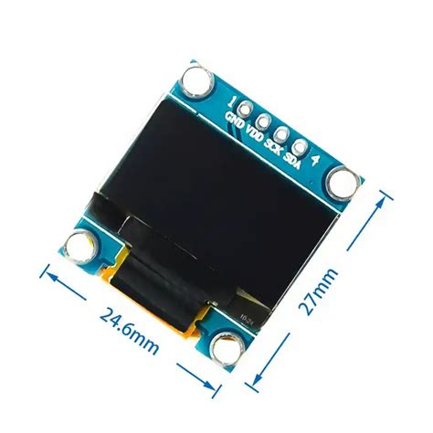 0 96 Inch OLED Display Module SSD1306 I2C IIC SPI Serial 128X64 LCD 4 Pin YellowBlue WhiteBlue