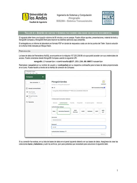 Taller 4 Mongo Vf Pdf Mongo Db Bases De Datos