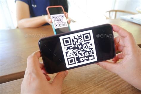 QR Code Scanning Payment Cashless Payment Technology Stock Photo By SUPITNAN