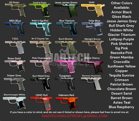 Cerakote Sig Sauer P365 X Macro Grip Module Madtech Industries