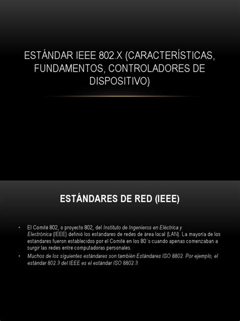 estándar ieee 802 pdf red de computadoras estándares informáticos