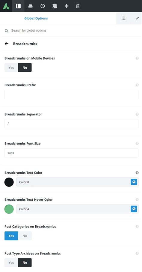Page Title Bar Options Avada Website Builder