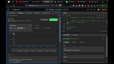 110 Balanced Binary Tree Youtube