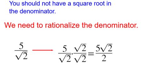 Algebra 2 Notes Rationalizing Denominators Questions And Answers For