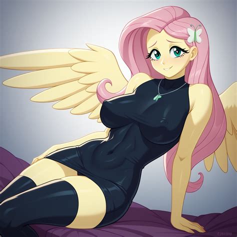 Fluttershy Bkack Sexy By Raulmeleev2 On Deviantart