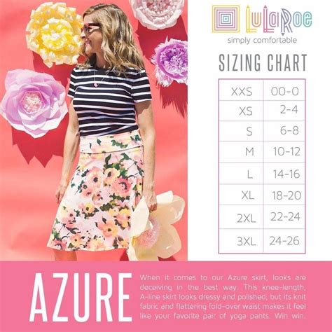 Azure Skirt Size Chart Azure Skirt Lularoe Size Chart Lularoe