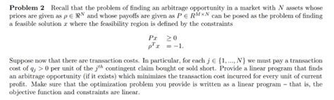 Solved Problem 2 Recall That The Problem Of Finding An Chegg Com