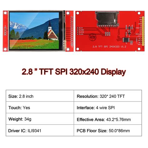 Mua Diann 28 Ili9341 Spi Tft Lcd Display Touch Panel 320x240 Tft Lcd Touch Screen Shield 5v3
