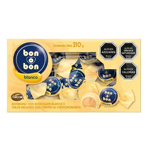Bombón Bon O Bon Chocolate Blanco 210gr Supermercado Cugat