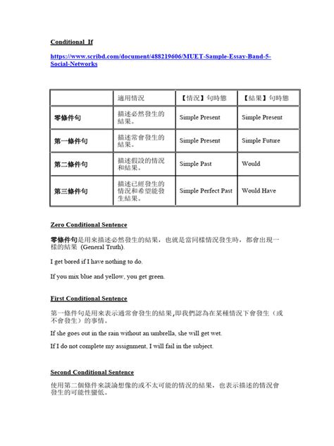 Conditional If Pdf Syntax Linguistics