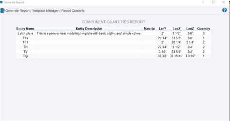 Generate Report 2022 Pro Sketchup Community